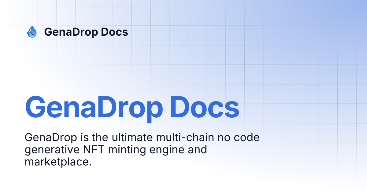 GenaDrop Docs